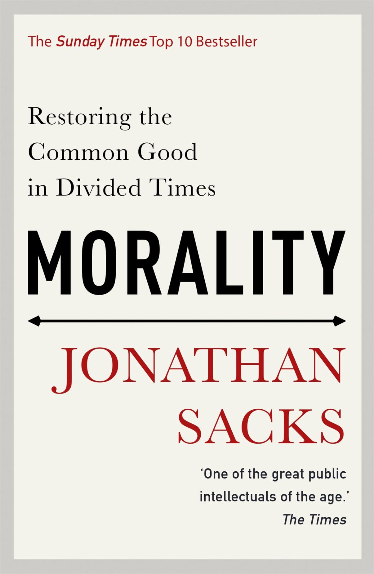 Morality: Restoring the Common Good in Divided Times – Unity Books